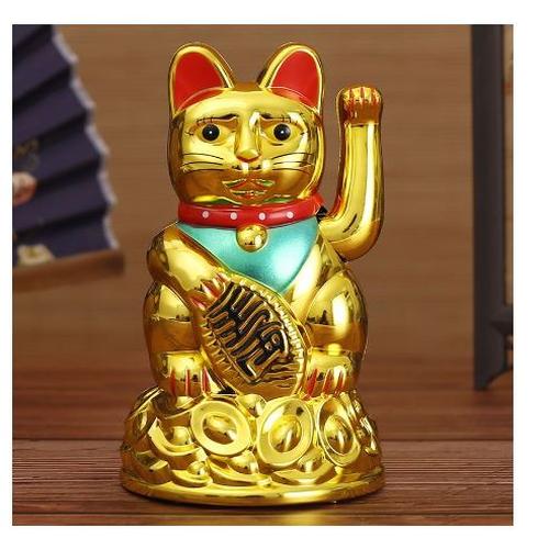 Jual Lucky Cat Yuan Bao Ukuran 8 Inch Patung Kucing Hoki - Kota ...