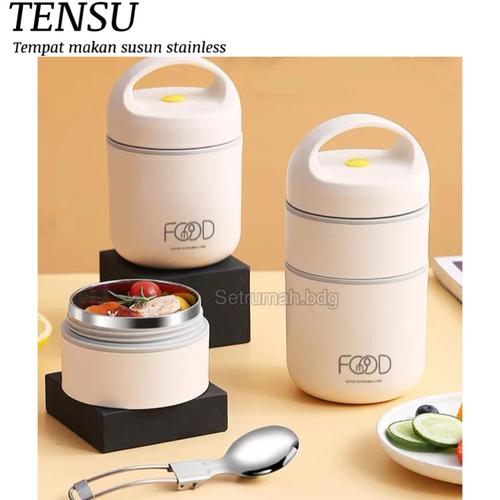 Promo SETRUMAH Tensu - Kotak Bekal / Lunch Box Isolasi Vacuum Stainless ...