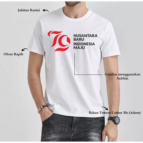 Jual Kaos Sablon Custom Dirgahayu HUT RI Ke 79 17 Agustus 1945 ...