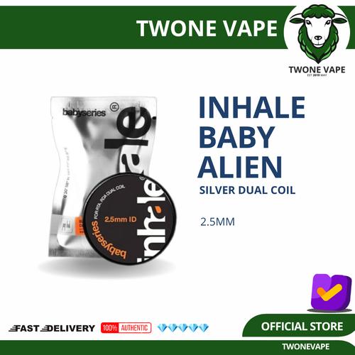 Jual Inhale Baby Alien Dual Coil 2,5mm ID Silver by Inhale / Baby ...