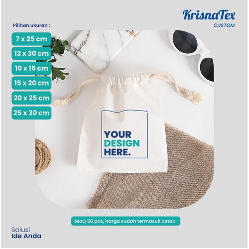 Jual Custom Pouch Serut Blacu - Kantong Serbaguna Souvenir Packaging ...