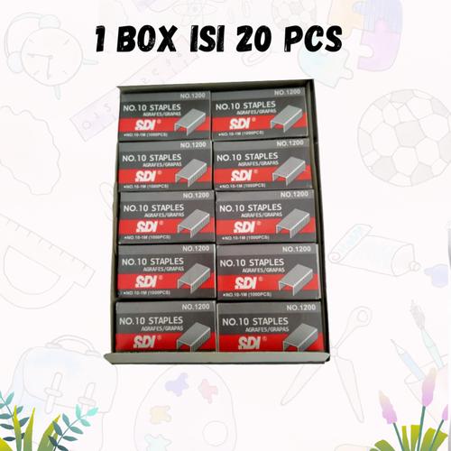 Jual Isi Staples SDI NO 10 1200/Isi Staples SDI No 10/Isi Staples kecil ...