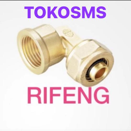 Jual knie drat dalam air panas 1/2 inci L1216 x 1/2f merk rifeng original female elbow KDD keni ...