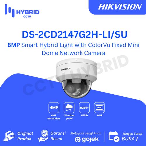 Jual Hikvision DS-2CD2147G2H-LI/SU 4MP Smart Hybrid Light with ColorVu Fixed Dome Network Camera ...