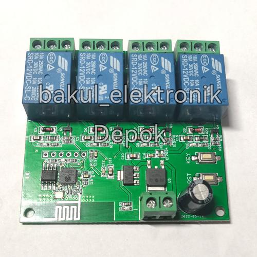 Jual DC 12V ESP8266 & ESP-01 WIFI Relay Module Four Channels - Kota ...