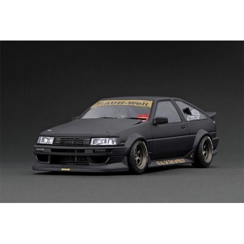 Promo 1/18 Ignition Model Toyota RWB AE86 Matte Black TE37 Type 15 ...
