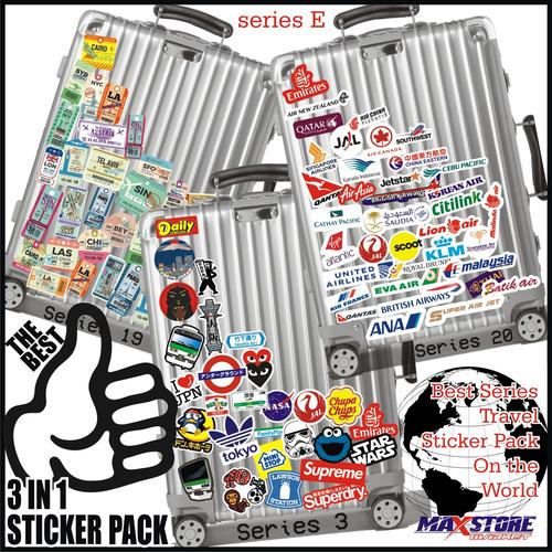 Jual travel sticker pack 3pack series / the best series travel sticker ...