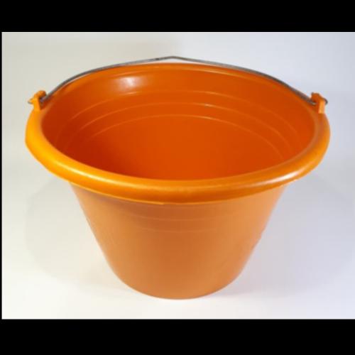 Jual ember merah oren kecil gagang besi kuat awet polos tanpa tutup ...