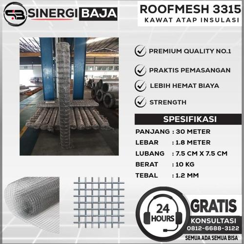 Jual Roofmesh 3315 - Kawat Atap Insulasi Penyangga Aluminium Tebal 1.2 ...
