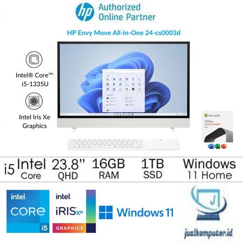 Jual PC AIO HP Envy Move 24-cs0003d i5-1335U 16GB 1TB SSD 2K QHD Touch ...
