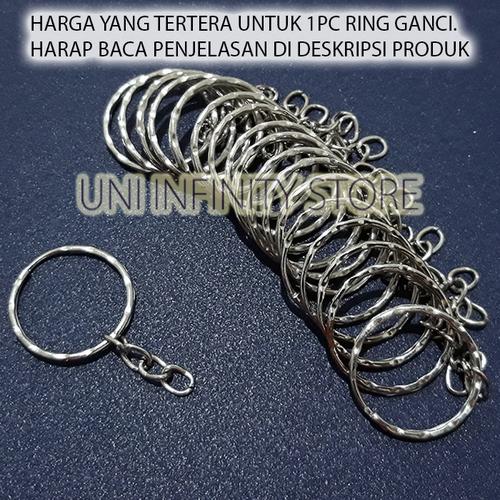 Jual Ring Gantungan Kunci Ganci Gerigi Gelombang Murah termasuk rantai ...
