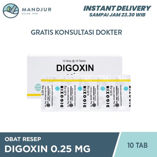 Jual Digoxin 0.25 Mg Strip 10 Tablet / Obat Jantung - Jakarta Pusat ...