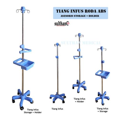 Jual Tiang Infus Roda ABS Deluxe (Aksesoris Storage + Holder) - Tiang ...