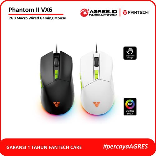 Promo Fantech Phantom II VX6 | RGB Macro Wired Gaming Mouse - Black ...