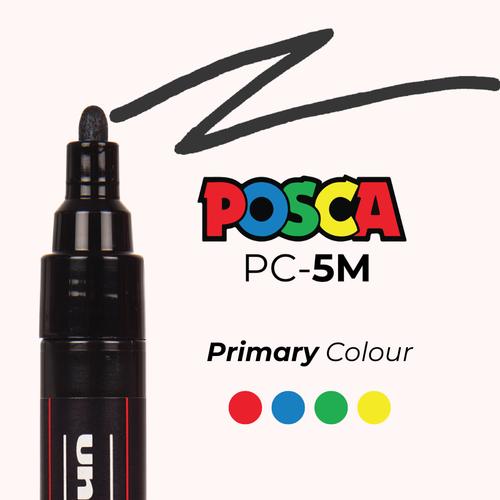 Jual Uni Posca Paint Marker PC-5M - Medium Point Primary Colour - Grey ...