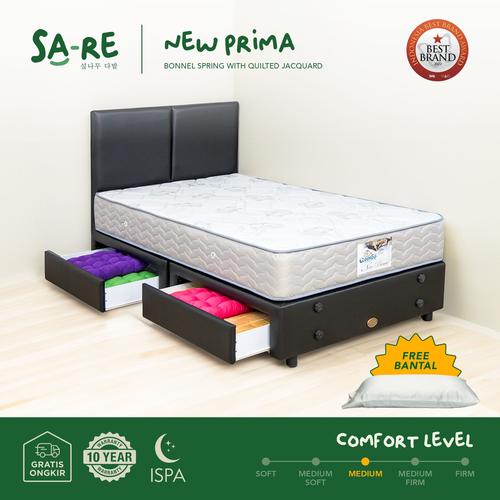 Promo SA-RE GUHDO NEW PRIMA Kasur Spring Bed Mattress Dengan Divan Laci ...