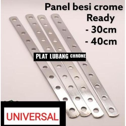 Jual Plat Besi Lubang Tebal Chrome Universal Uk 30Cm - Jakarta Timur ...