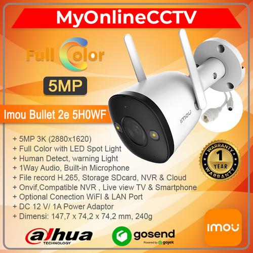Promo Imou Bullet 2E 3MP 5MP Wireless Full Color Night IP Camera ...