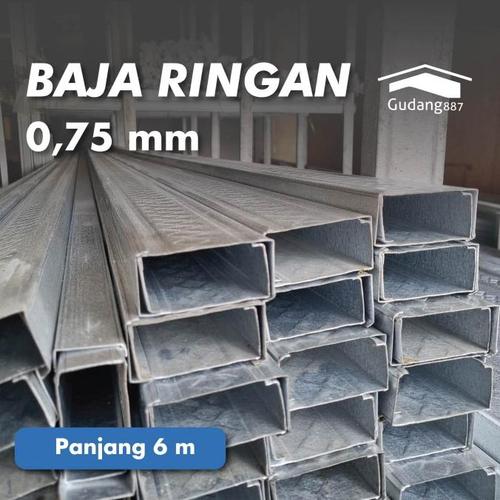 Jual Baja ringan 0.75mm / Kanal C / CNP Baja ringan / C75 / Truss C75 ...