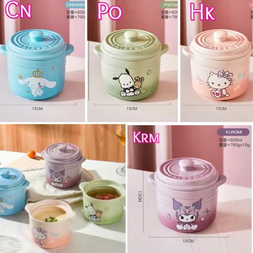 Jual CL Mangkok tim Kuromi Cinnamoroll Hello Kitty Pochacco 600ml Ori ...