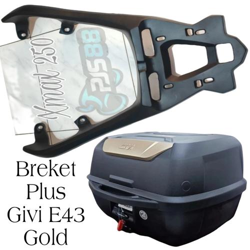 Jual Paketan Box Givi E43 Gold Plus Bracket Breket Box Xmax 250 X max ...
