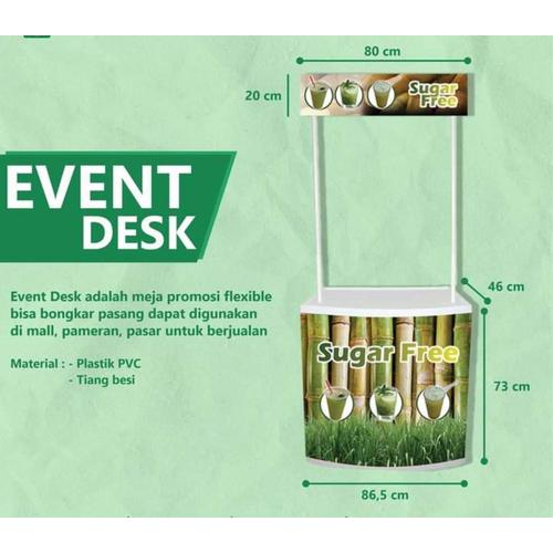 Jual Event Desk Meja Promosi Portable / Cetak Event Desk/ Event Desk ...