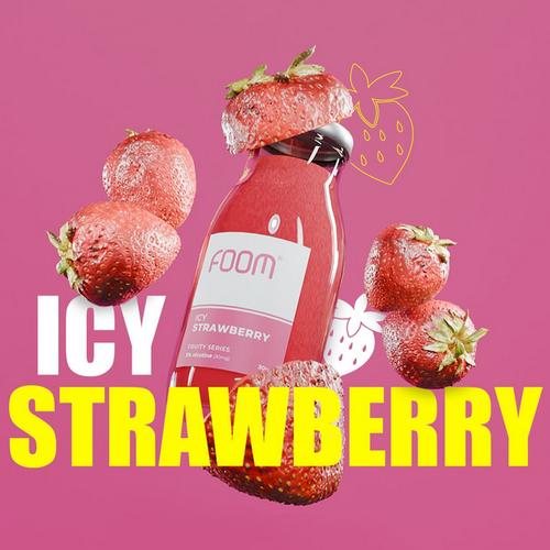 Jual New Foom Icy Fruity Series V2 Icy Strawberry 30ML 30MG Salt Nic ...