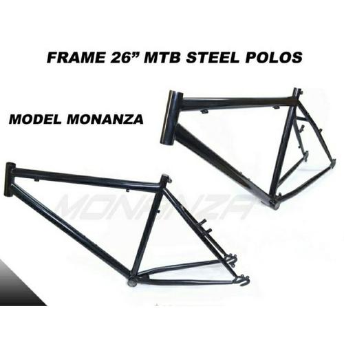 Jual frame/batangan sepeda mtb 26" besi hitam tebal kuat model federal ...