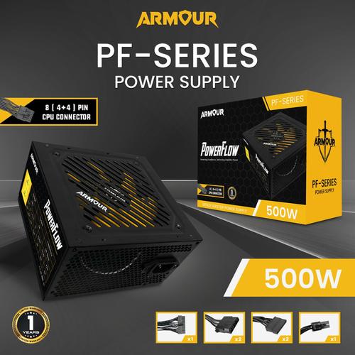 Jual ARMOUR PSU 500WATT Powerflow PSU ATX PSU 500W ARMOUR PF-01 500 ...