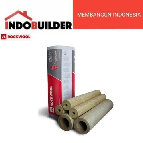 Jual ROCKWOOL PIPA 3 INCH X TEBAL 25 MM X PANJANG 1 METER PER BATANG ...