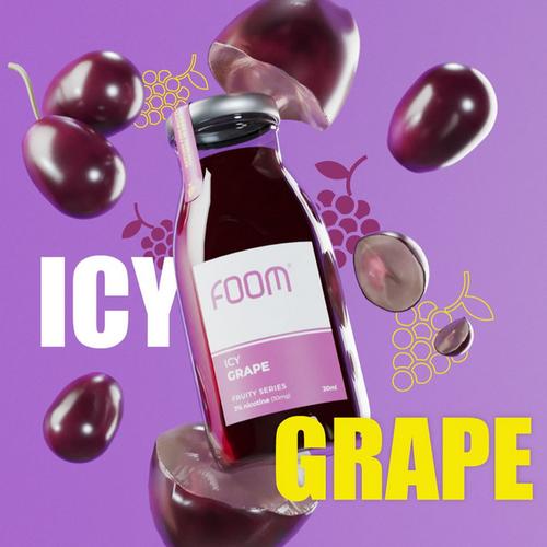 Jual New Foom Icy Fruity Series V2 Icy Grape 30ML 30MG Salt Nic ...