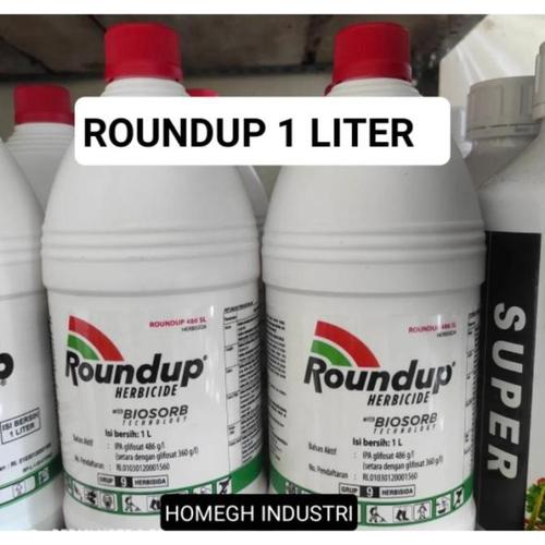 Jual Roundup Pembasmi Rumput 1 Liter / ROUNDUP BIOSORB 486SL / racun ...