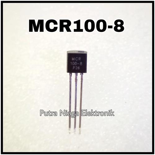 Jual MCR100-8 Thyristor MCR100 800mA 600V TO-92 Transistor SCR - Kota ...