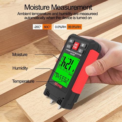 Jual Alat Ukur Kelembapan Kayu Dinding Digital Moisture Detector GN601 ...