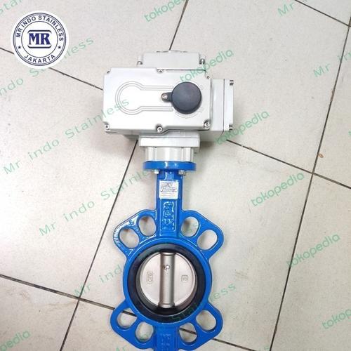 Jual Butterfly Motorized Valve 5" Inch Accuator/ Actuator listrik 220v ...