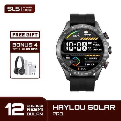 Jual Haylou Solar Pro Smartwatch Bluetooth Calls Original - Hitam ...