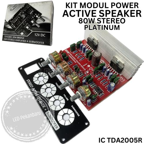 Jual KIT AUDIO MODUL SPEAKER AKTIF 80W MURNI STEREO AMPLI RAKITAN 12V ...
