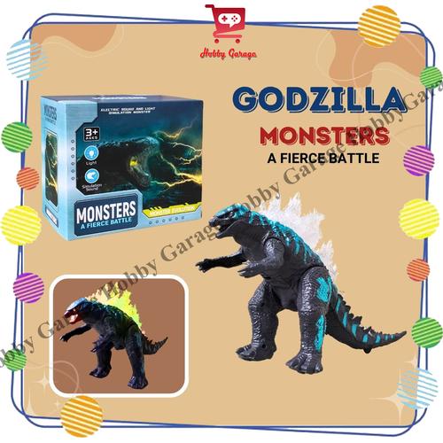 Promo Mainan Anak Robot Godzilla King Monster Bisa Jalan Lampu Suara ...