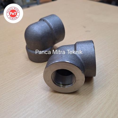 Jual 1/2" inch Elbow besi 90 Derajat Class 3000 Drat NPT - Jakarta ...
