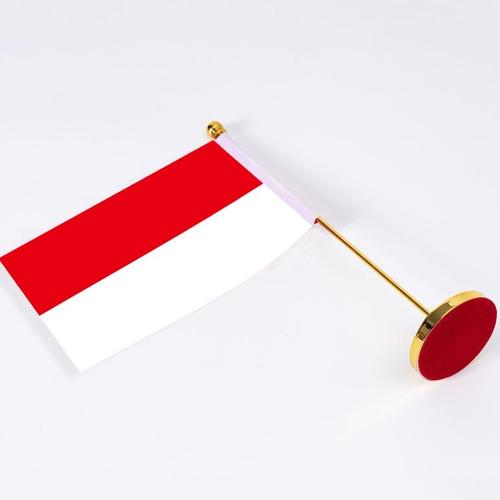Jual 1set Bendera Meja Stand Bendera Merah Putih Meja Bendera Tiang ...