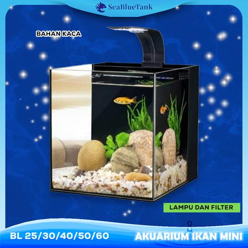 Promo SBT Akuarium Ikan Mini BL 25/30/40/50/60 Tangki Ikan Mini Dengan ...