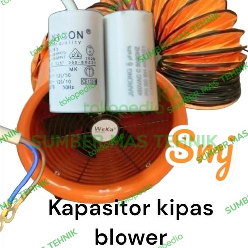 Jual kapasitor kipas blower 10inc kondensor 6mfc kapasitor kipas ...