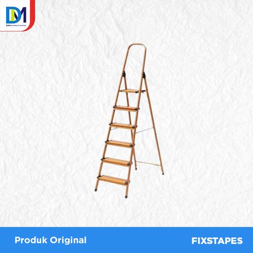 Jual Tangga Lipat Aluminium Fixsteps Motif Kayu 6 Wide Step Produk ...