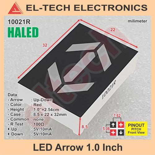 Jual LED Display Arrow Panah Red Merah 1" Inch - HALED - Kota Surabaya ...
