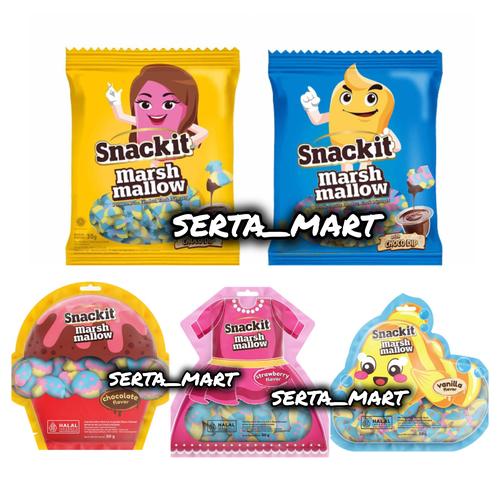 Jual SnackIt Marshmallow Choco Dip Gown / Train 30gr - Snack It Mallow ...