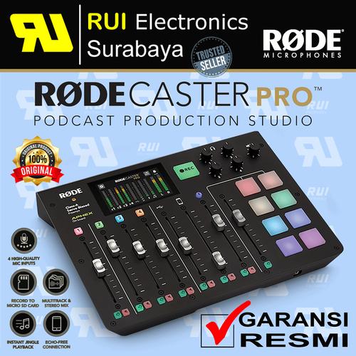 Jual RODE RODECaster Pro Integrated Podcast Production Studio Audio ...