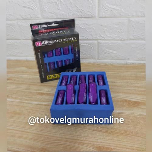 Jual BAUT RODA 1,5 MUR VELG D1 SPEC WARNA UNGU UKURAN M12 X 1.5 ANTI ...