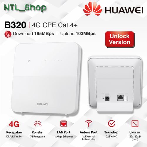 Jual Huawei B320 Modem Wifi Router 4G Lte Cpe 5s 300mbps - Kota ...