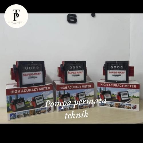 Jual Flowmeter Solar Flow meter Minyak BBM SUPER ERFAY 4 Digit 1 inch ...