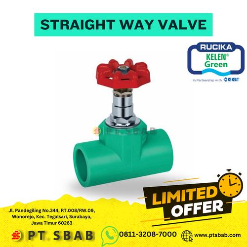 Jual STRAIGHT WAY VALVE PPR RUCIKA KELEN GREEN - 20mm - Kota Surabaya ...